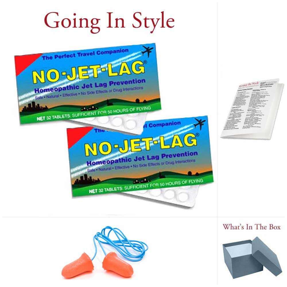 No Jet Lag Tablets Two Pack with Ear Plugs Set – Going In Style